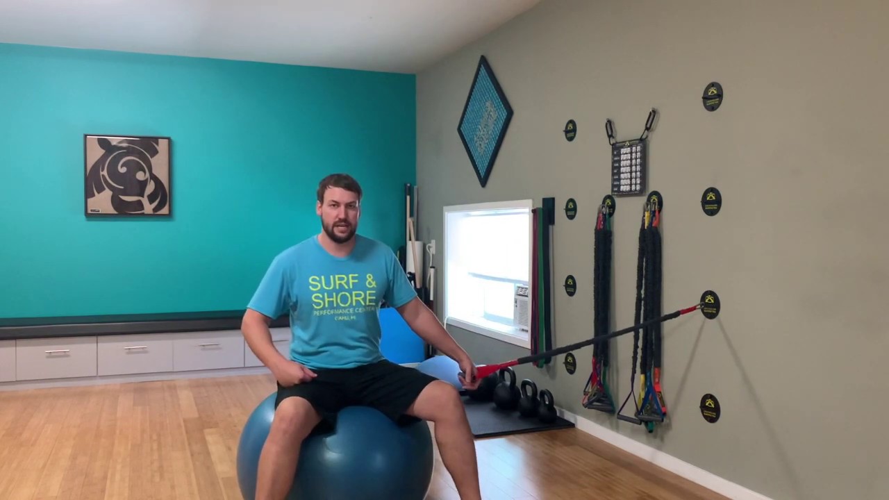 Seated Band Trunk Rotation - YouTube