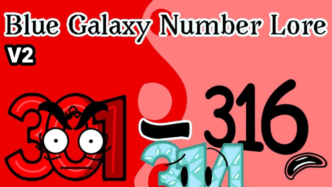 Blue Galaxy Number Lore V2 (Cartoons and Memes) New Number Lore 301 to ...