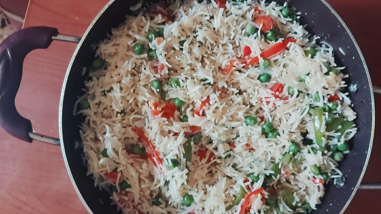 HOW TO MAKE RICE WITH VEGETABLE EASY AND FAST// EASY FOR ALL - YouTube