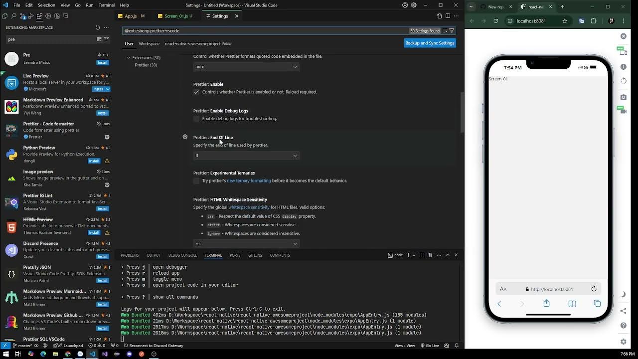 21032471_ToVuGiaHuy_tuan3 Làm bài react native AwesomeProject - YouTube