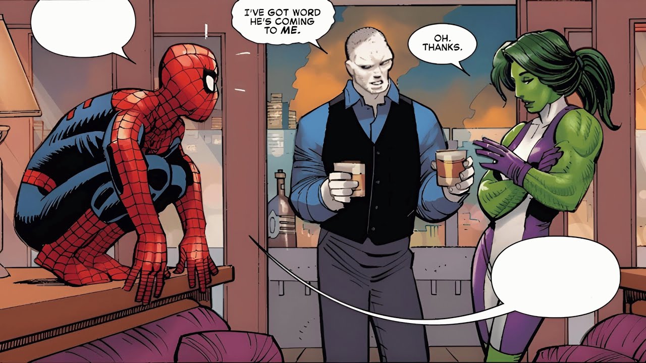 Spider-Man and She-Hulk Share Drinks With Tombstone - YouTube