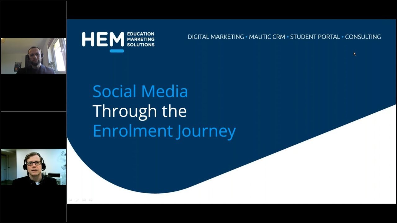 Social Media through the Enrollment Journey - YouTube