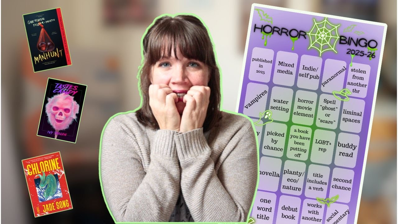 Horror Bingo TBR 2025/2026 🩸aka all the horror books that I'm scared to ...