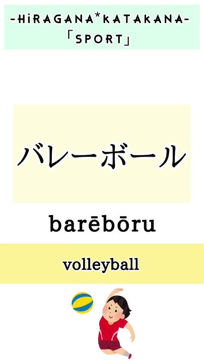Hiragana&Katakana reading tets #3/sport/スポーツ/#shorts - YouTube