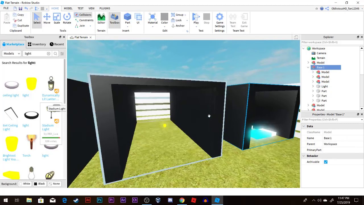 Making A Roblox Area 51 Model - YouTube