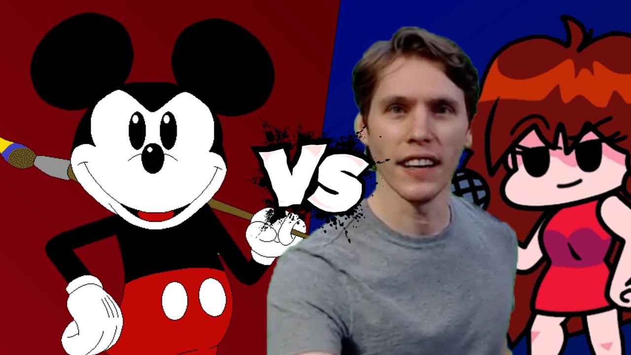 MUGEN Battle - Mickey Mouse vs Girlfriend/Jerma - YouTube