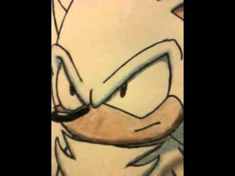 Shadic the hedgehog drawing 2 (with colors!) - YouTube