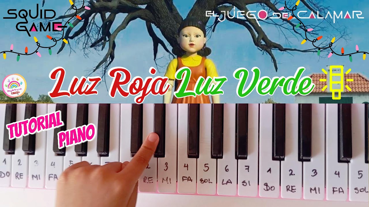 Light Red Light Green Game Song 🚦SQUID GAME | Slow Piano Tutorial # ...