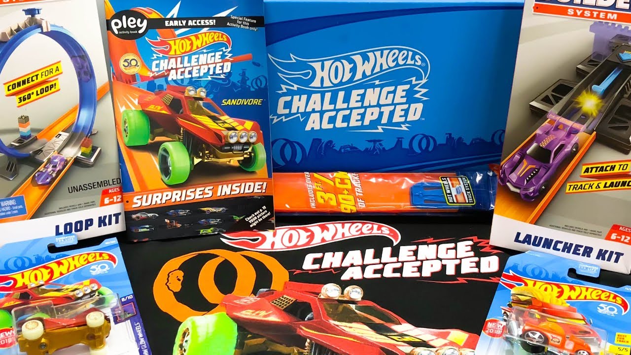 Hot Wheels Challenge Accepted Subscription Pleybox May Edition Unboxing ...