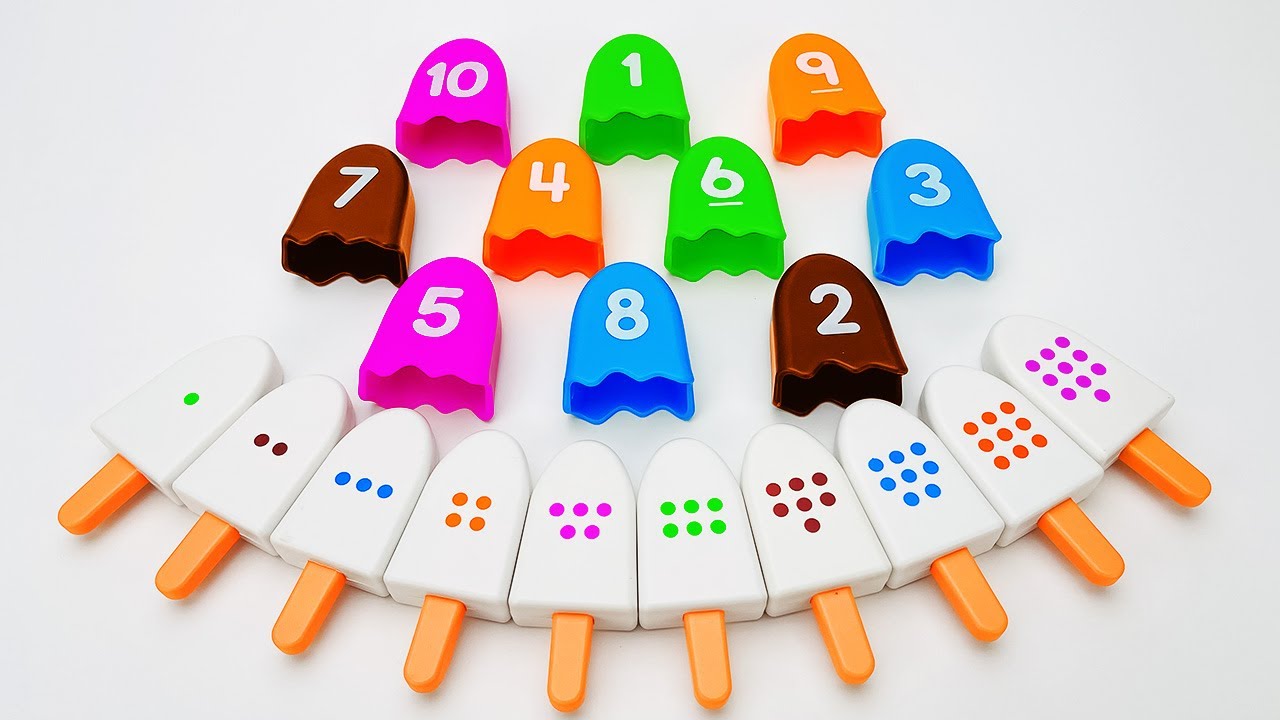 Ice Cream Toy Learning Video for Toddlers 😍 Best Learn Numbers ...