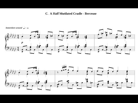 Leo Ornstein - Sonate n°8 SO 364 (II.c A Half Mutilated Cradle ...