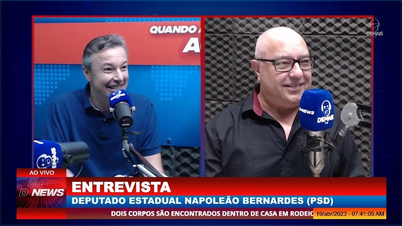 JDN | ENTREVISTA: DEPUTADO NAPOLEÃO BERNARDES FALA DE SEUS TRABALHOS NA ALESC - 19/04 - YouTube