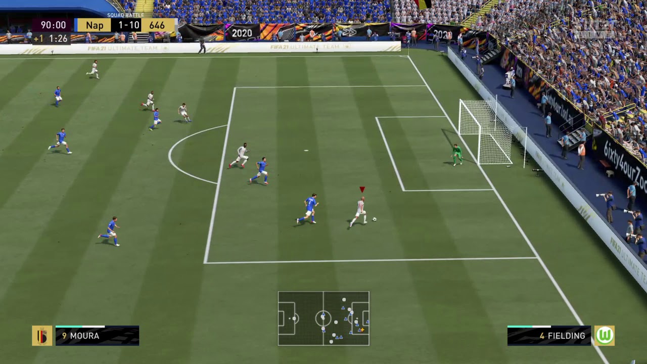 Ref blows his whistle as ball crosses the line - YouTube
