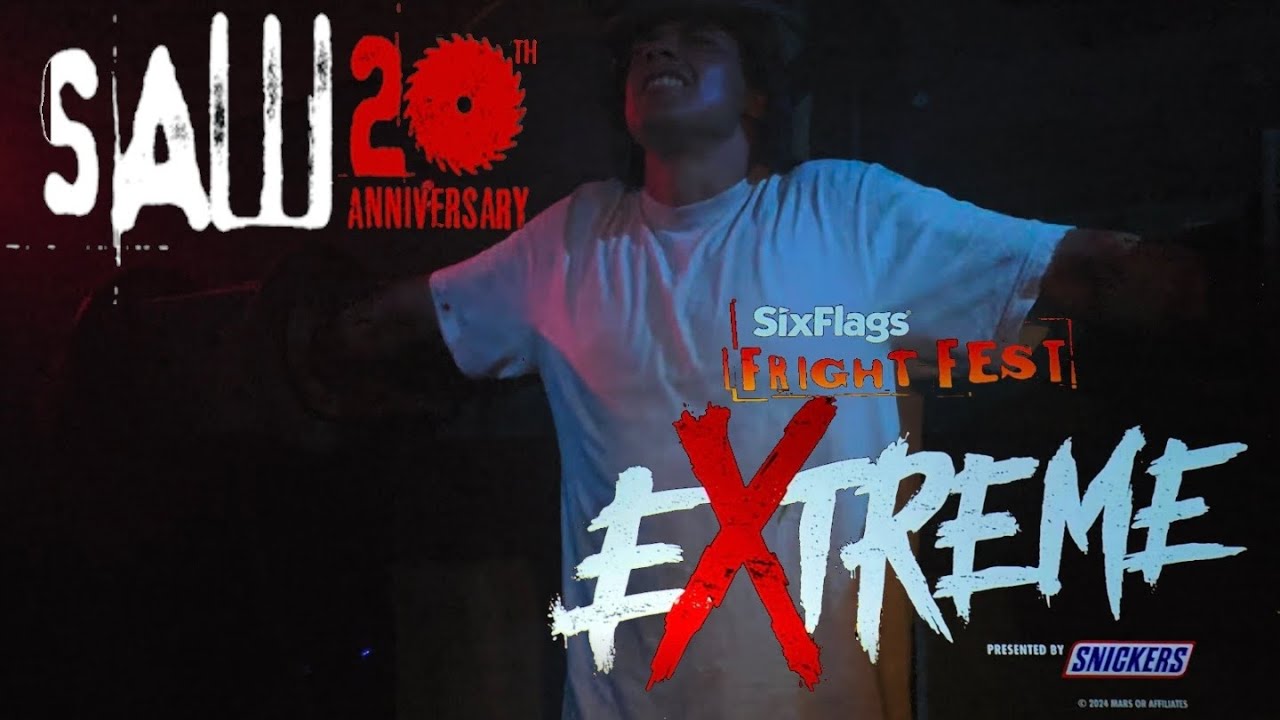SAW 20TH ANNIVERSARY: Haunted House Walkthrough at Six Flags Fright ...