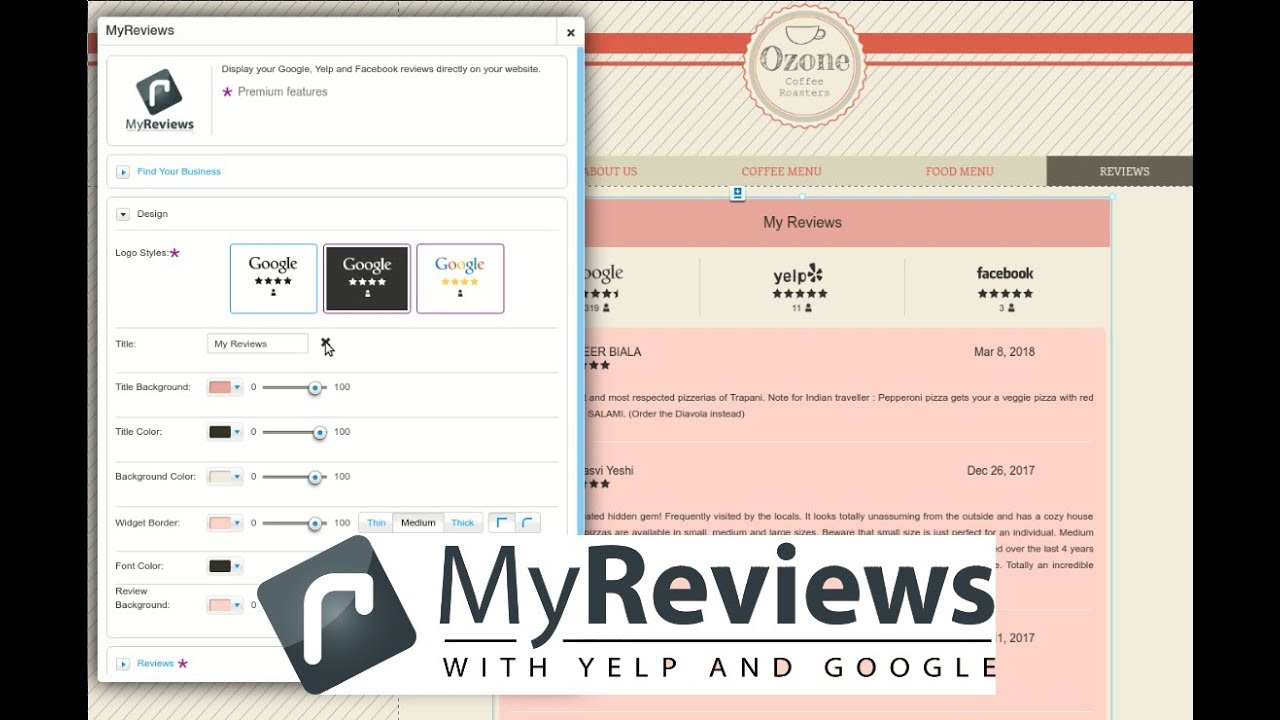 MyReviews intro - Step by step introduction on how to add reviews on ...