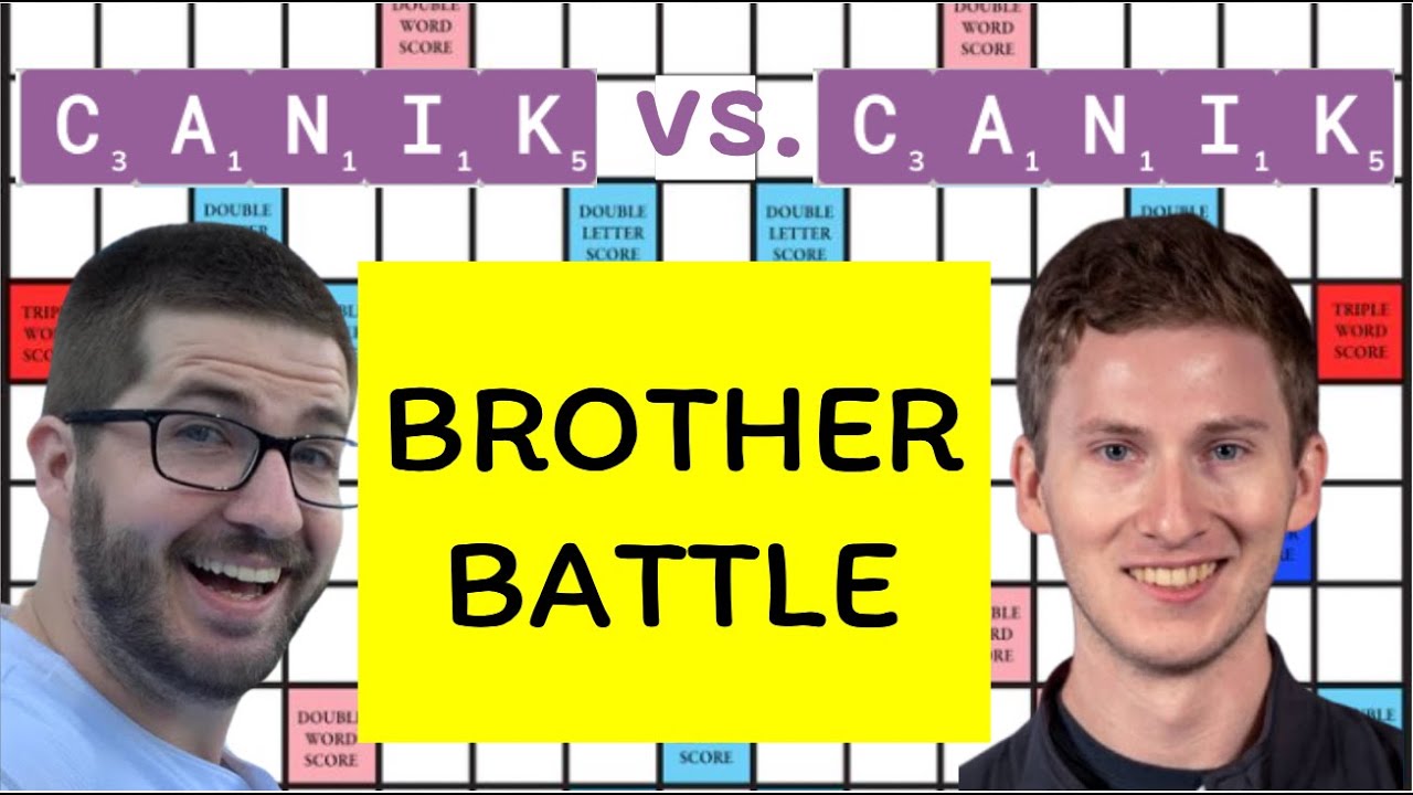 Brothers battle in chaotic high-stakes Scrabble endgame - YouTube