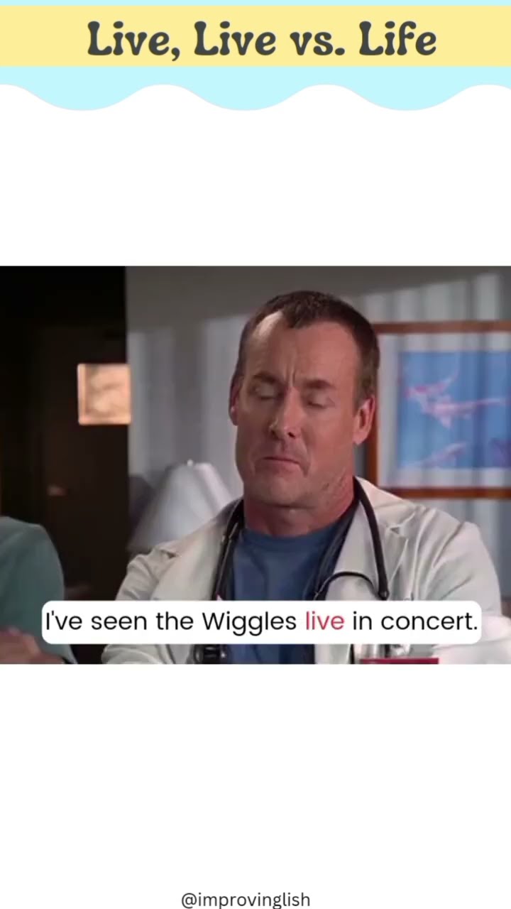 Difference between Live, Live and Life #english - YouTube