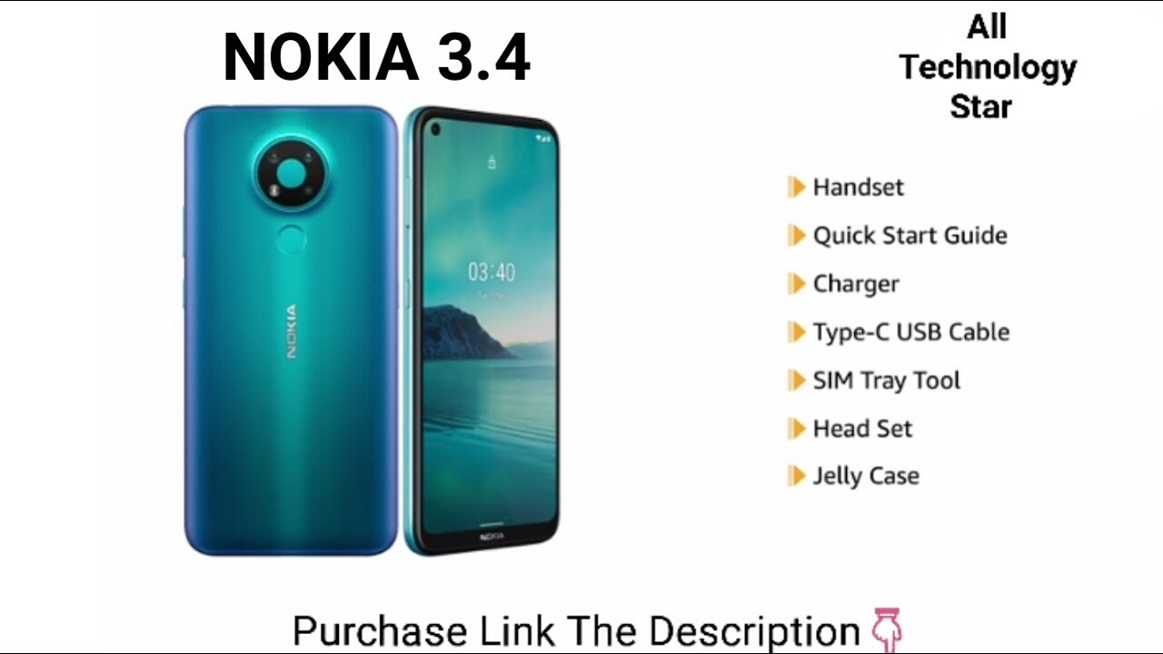 Nokia 3.4 | Charcoal | 4GB RAM | 64GB Storage | Nokia 3.4 Unboxing ...