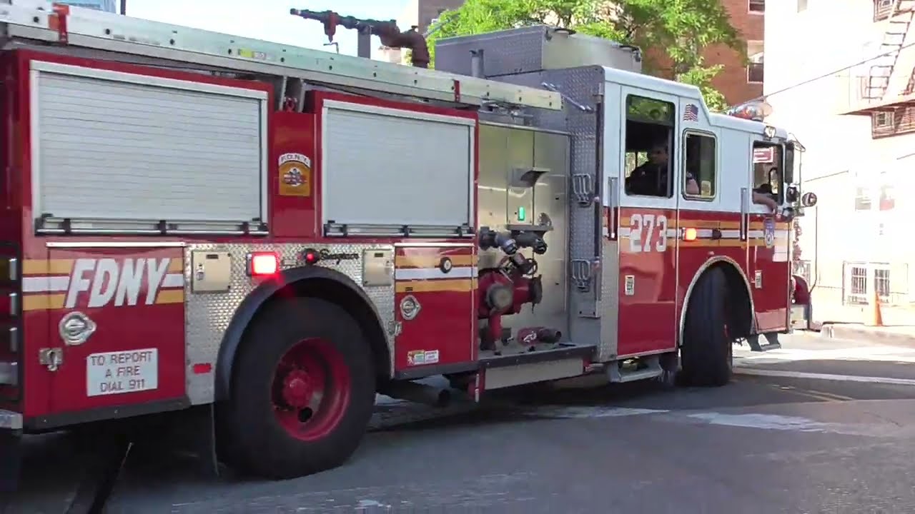 FDNY Engine 273 responding to an ems run - YouTube