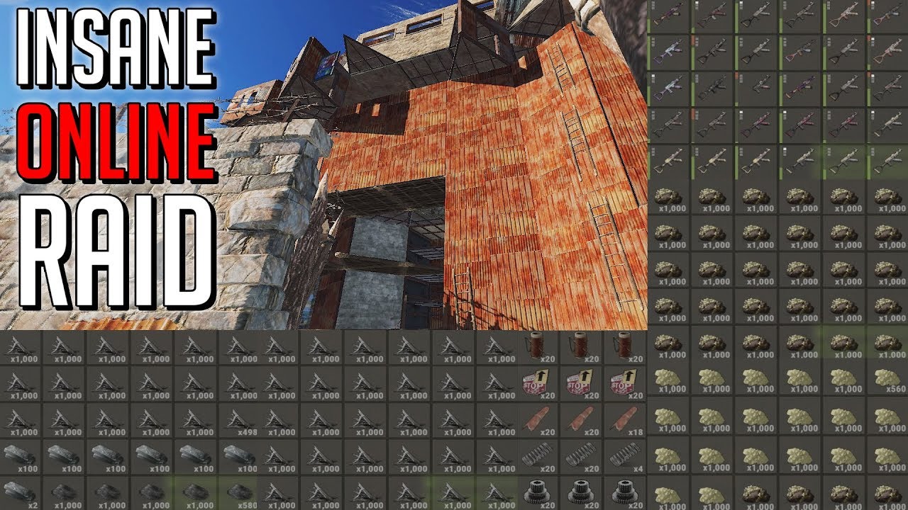 Online Raiding IB Clan for Insane loot... // Rust Raids - YouTube