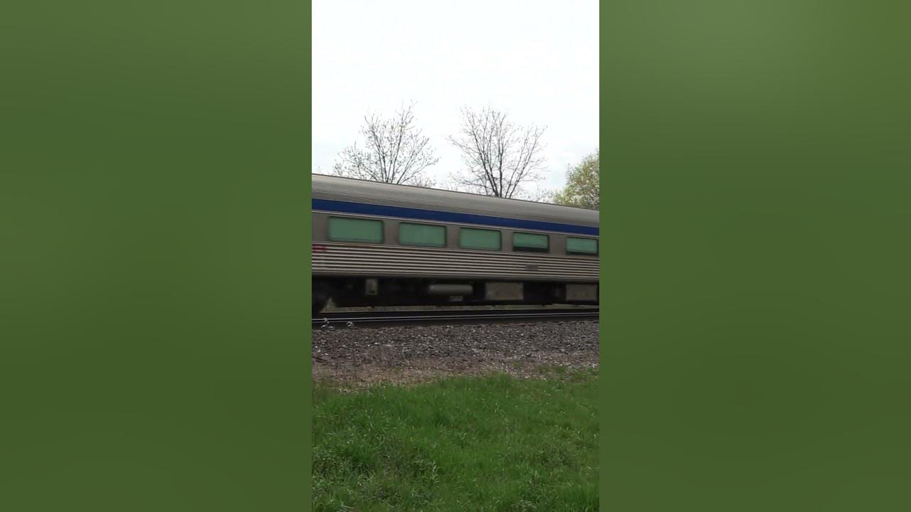 Via rail passenger train w / locomotive 6414 sails by Paris west. #shorts #viarail - YouTube