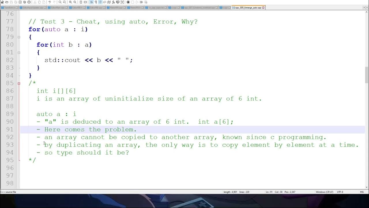 C ++ Basic Tutorial｜005｜auto type for range loop - YouTube