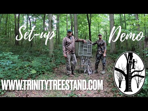 Trinity Tree stand set up demonstration video. - YouTube