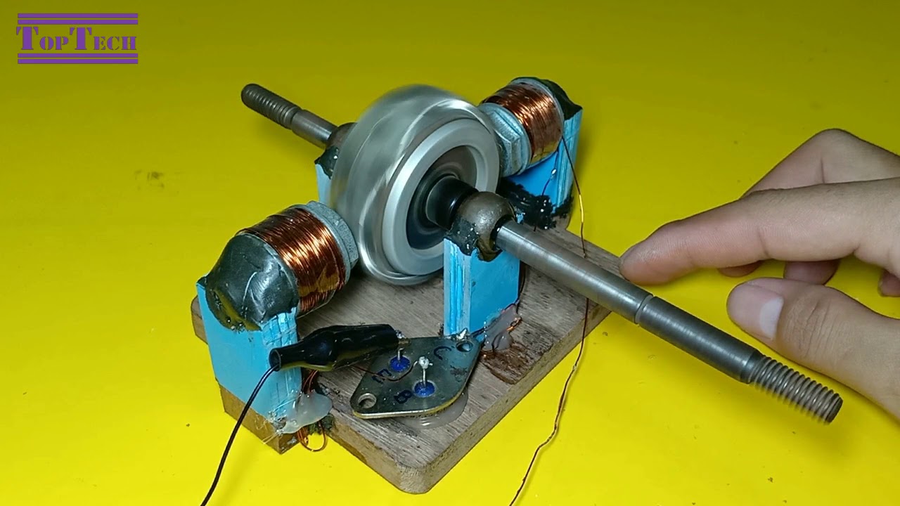 DIY Brushless motor using transistor 3DD207 - YouTube