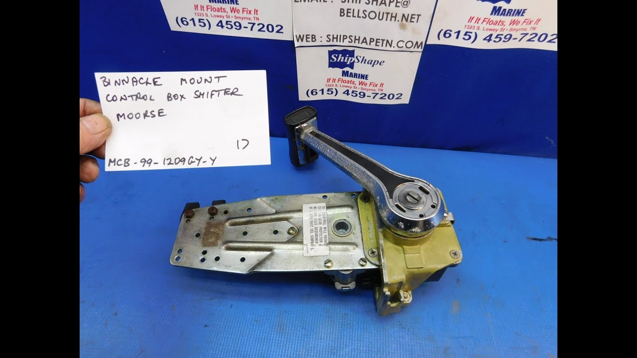 FOR SALE - Control Box Shifter Binnacle Mount Morse $99.95 F-3 - YouTube