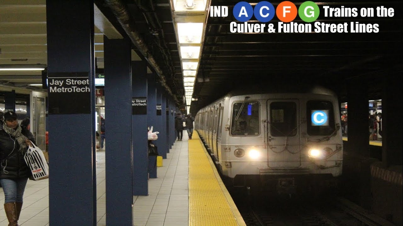 NYC Subway: IND Trains On The Culver & Fulton Street Lines - YouTube