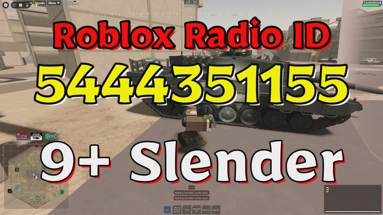 Slender Roblox Radio Codes/IDs - YouTube