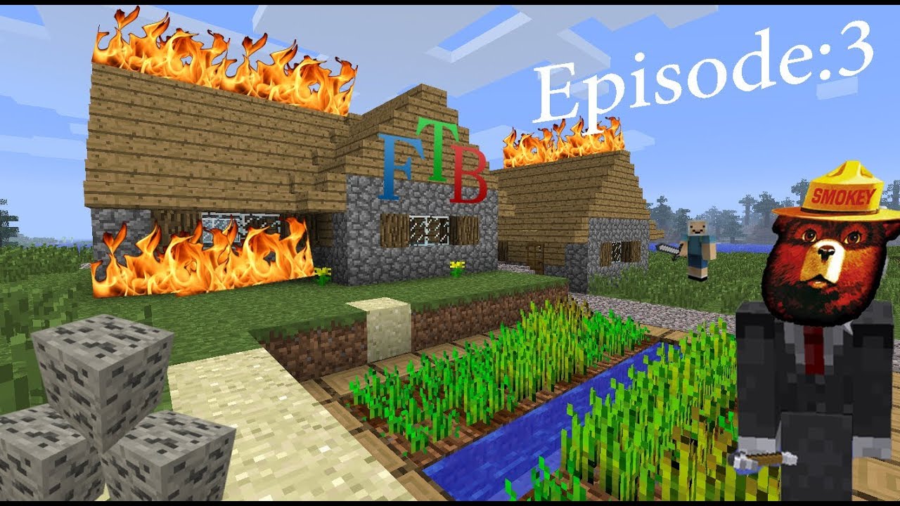 Minecraft Feed The Beast Episode: 3 Arson & Tungsten Ore - YouTube