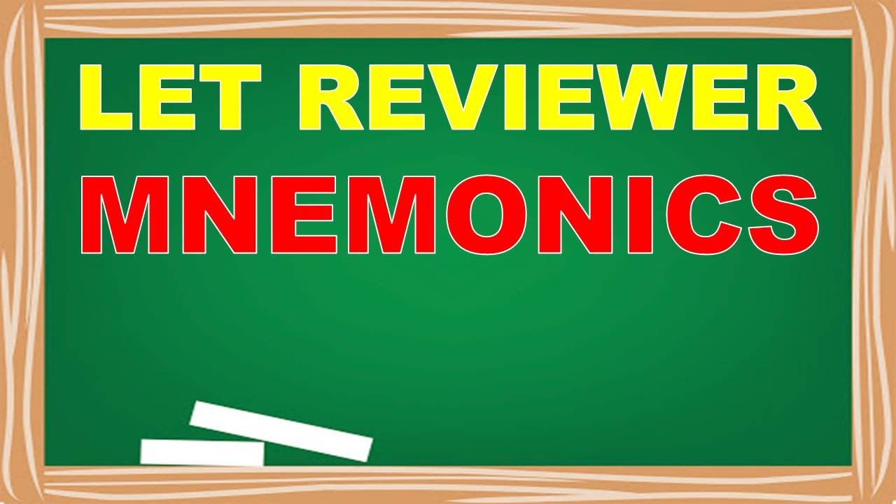 LET REVIEWER MNEMONICS - YouTube