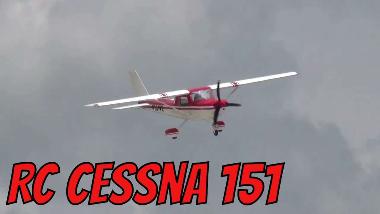 RC model airplane Cessna 151 - YouTube