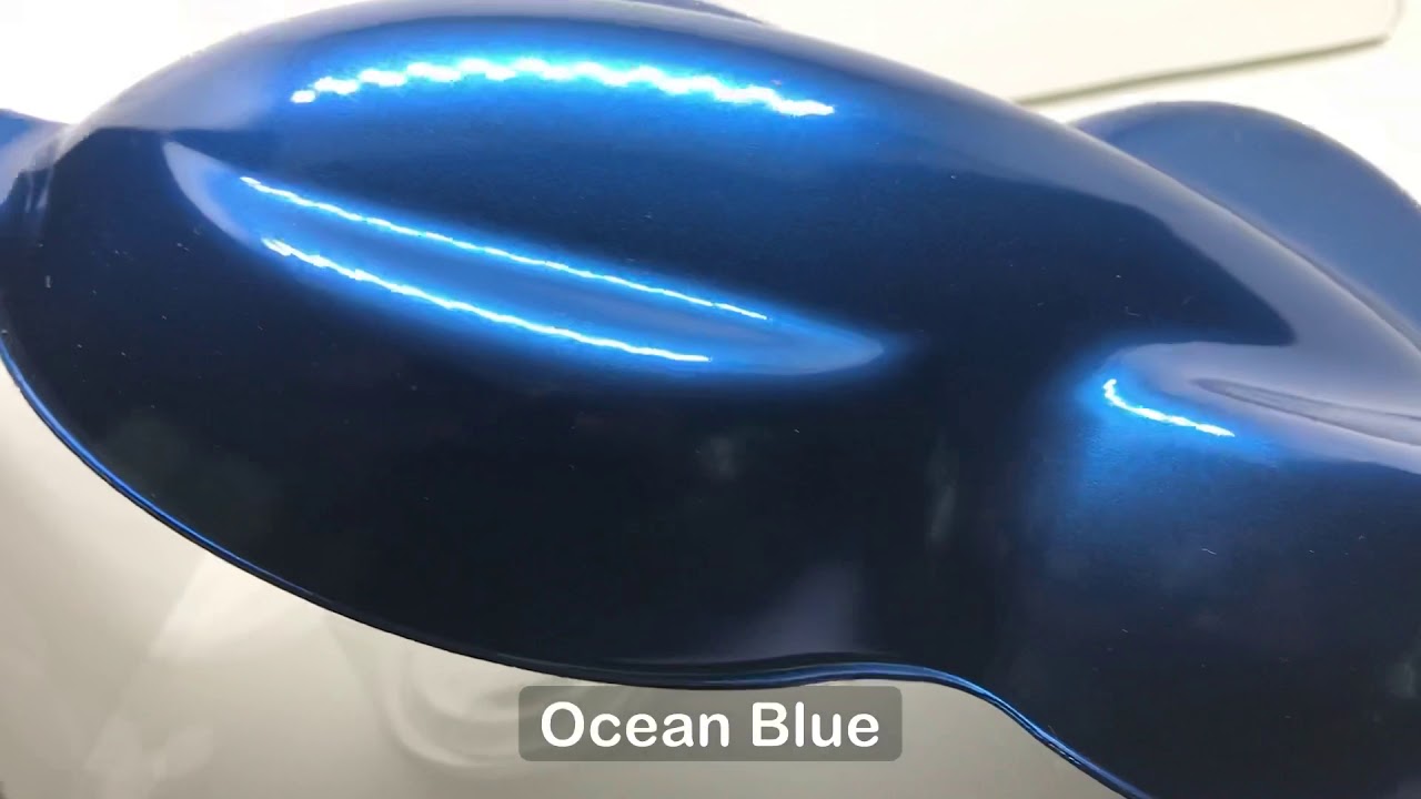 Ocean Blue Pearl. #coolcustomz #custompaint #custompaintuk - YouTube