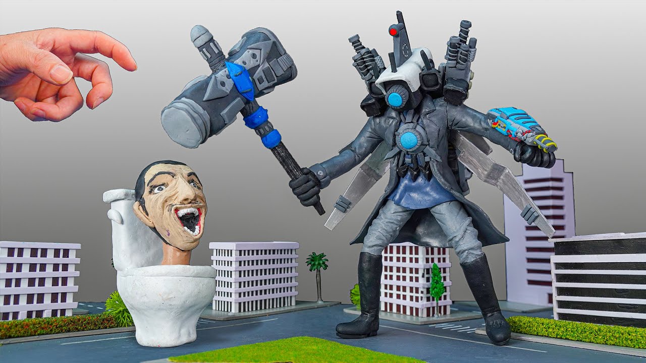 😱 Making UPGRADED TITAN CAMERAMAN 3.0 with polymer clay - YouTube