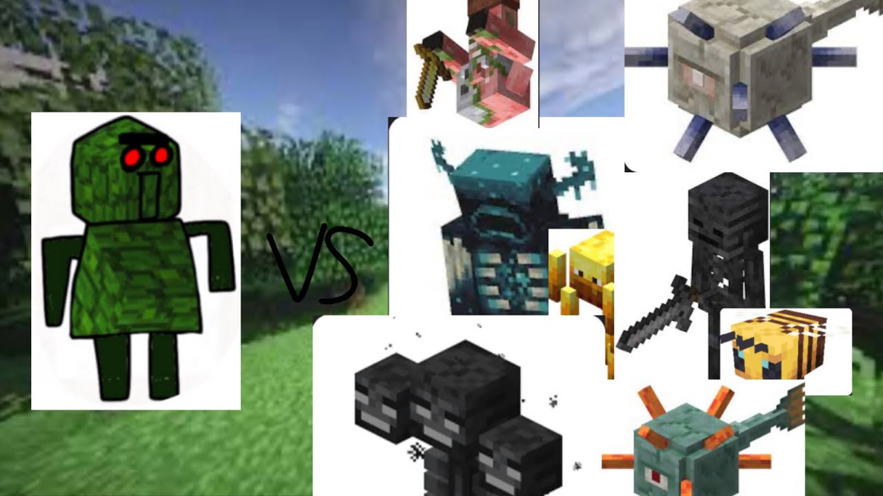 Leaf Golem VS all mobs - Leaf Golem vs every mob in Minecraft - Minecraft mob battles (Part 3 ...