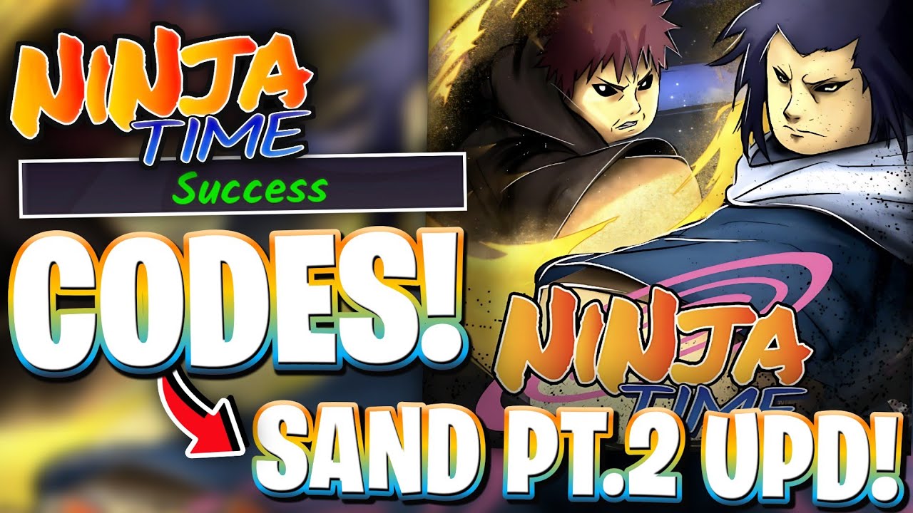 🏜️*SAND PT.2* ROBLOX NINJA TIME CODES | ALL NEW SAND PART 2 UPDATE ...