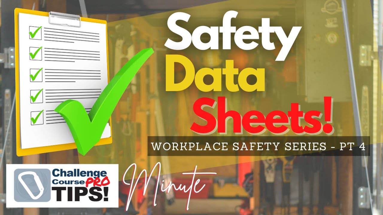 Workplace Safety Series Part 4 - Safety Data Sheets! - YouTube