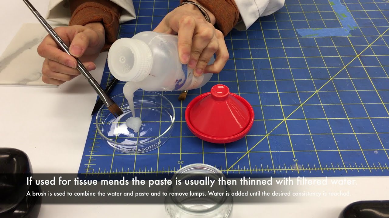 Making the Perfect Wheat Starch Paste - YouTube