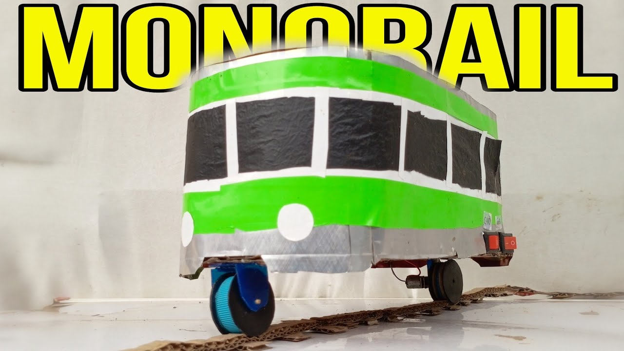 Diy Self Balancing Train | Gyro Monorail Train - YouTube