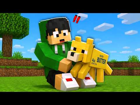 I Adopted the CUTEST Squishy Butter Dog in Minecraft! 🧈🐶 (Tagalog)