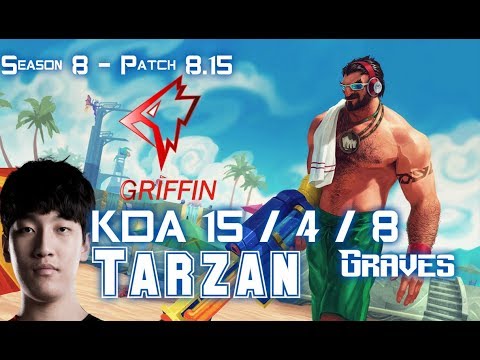 GRF Tarzan GRAVES vs OLAF Jungle - Patch 8.15 KR Ranked - YouTube
