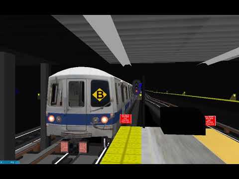 OpenBve: Operating an R46 B train via the Fictional X Line - YouTube