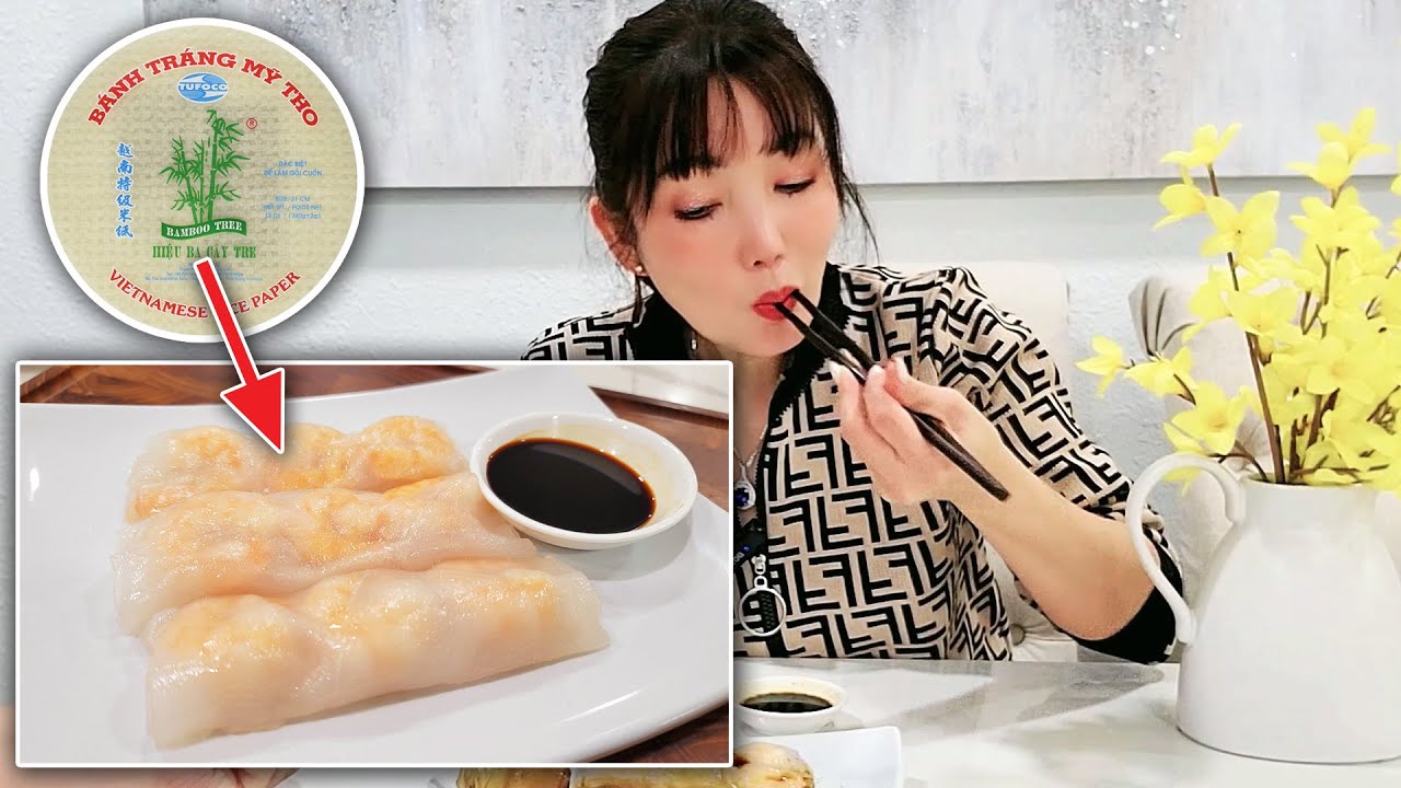 Cách Làm BÁNH CUỐN TÔM Dimsum Cấp Tốc Không Cần Quậy Bột và Cách Pha ...