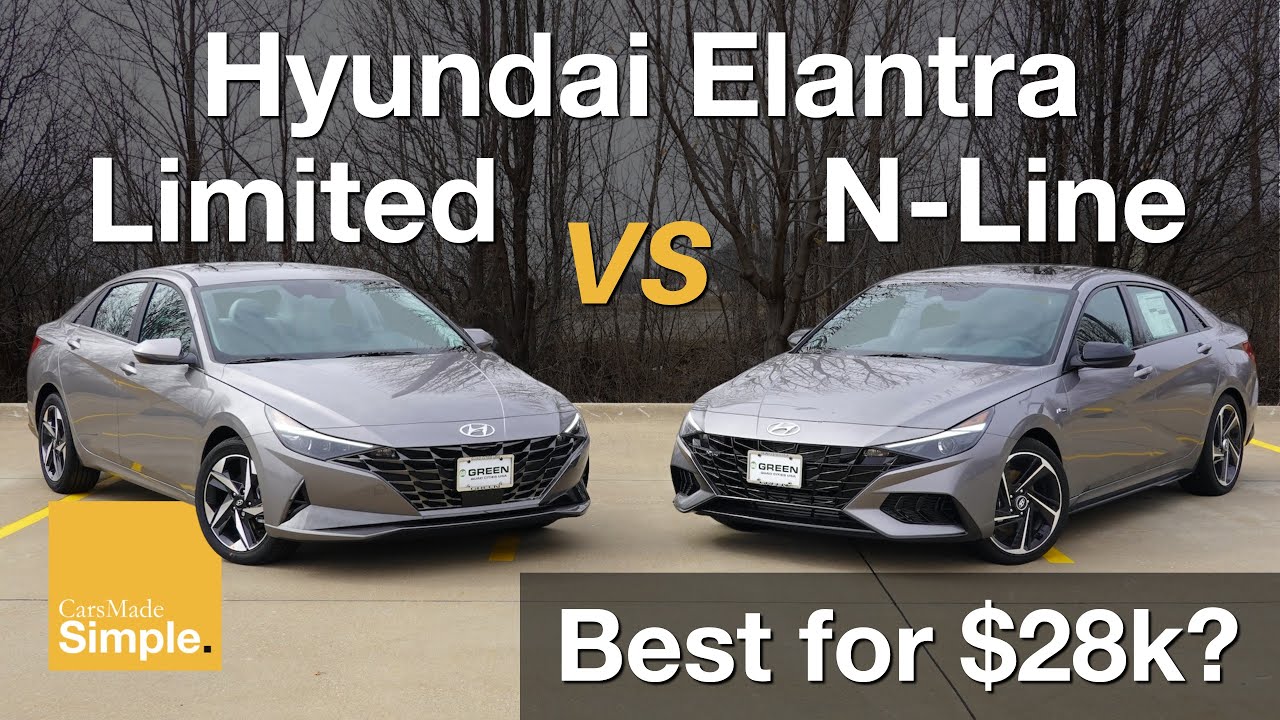2023 Hyundai Elantra Limited vs N Line | Side by Side Trim Comparison ...