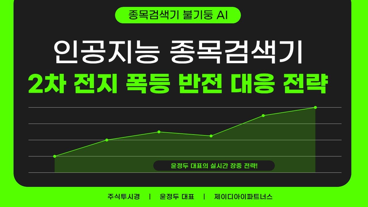 2차 전지 폭등반전 대응전략 인공지능 종목검색기 불기둥ai 포착 에코프로비엠 And 에코프로 And 포스코퓨처엠 And Posco