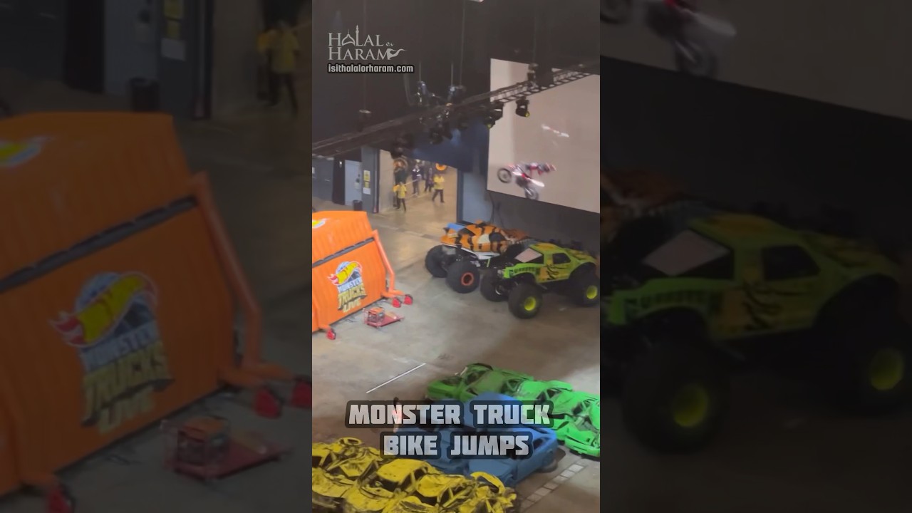 Monster Truck Bike Jumps | #monstertruck #shorts - YouTube
