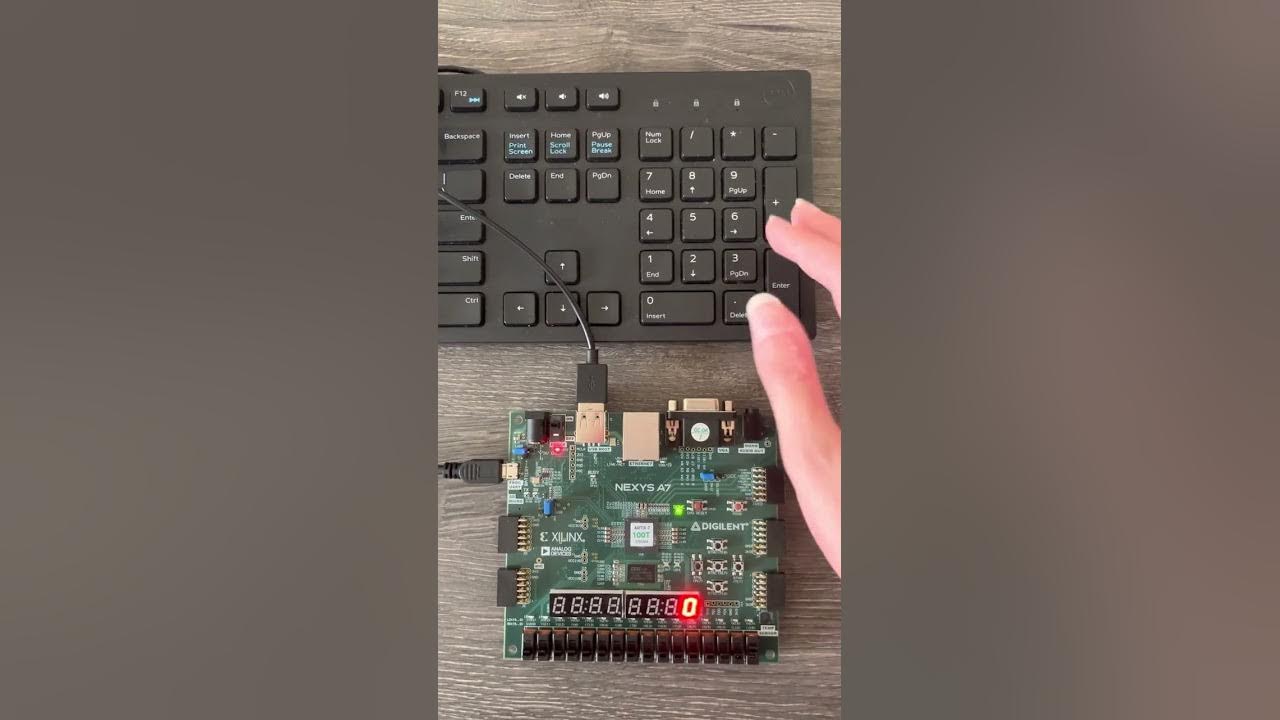 Keypad Calculator VHDL - YouTube