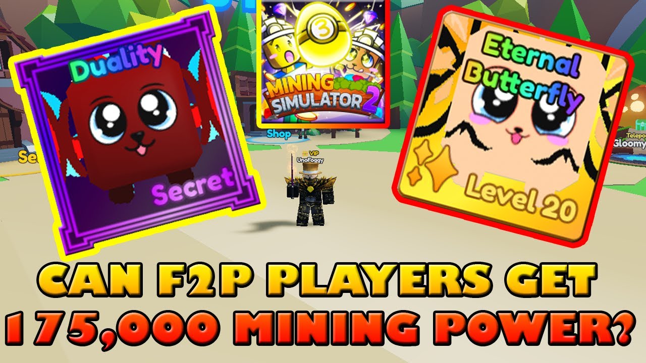 CAN F2P PLAYERS GET 175,000 MINING POWER - Roblox Mining Simulator 2 ...